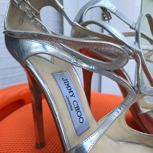 Jimmy Choo | Shoes | Jimmy Choo Silver Sandals | Poshmark